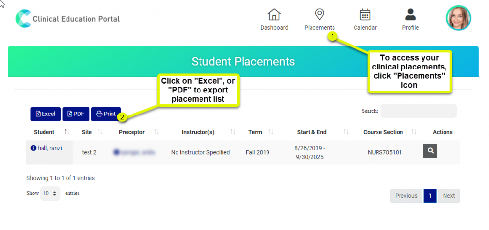 Placements – CEP