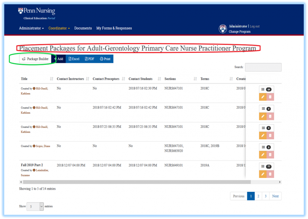Package Builder for Undergrad Students – CEP