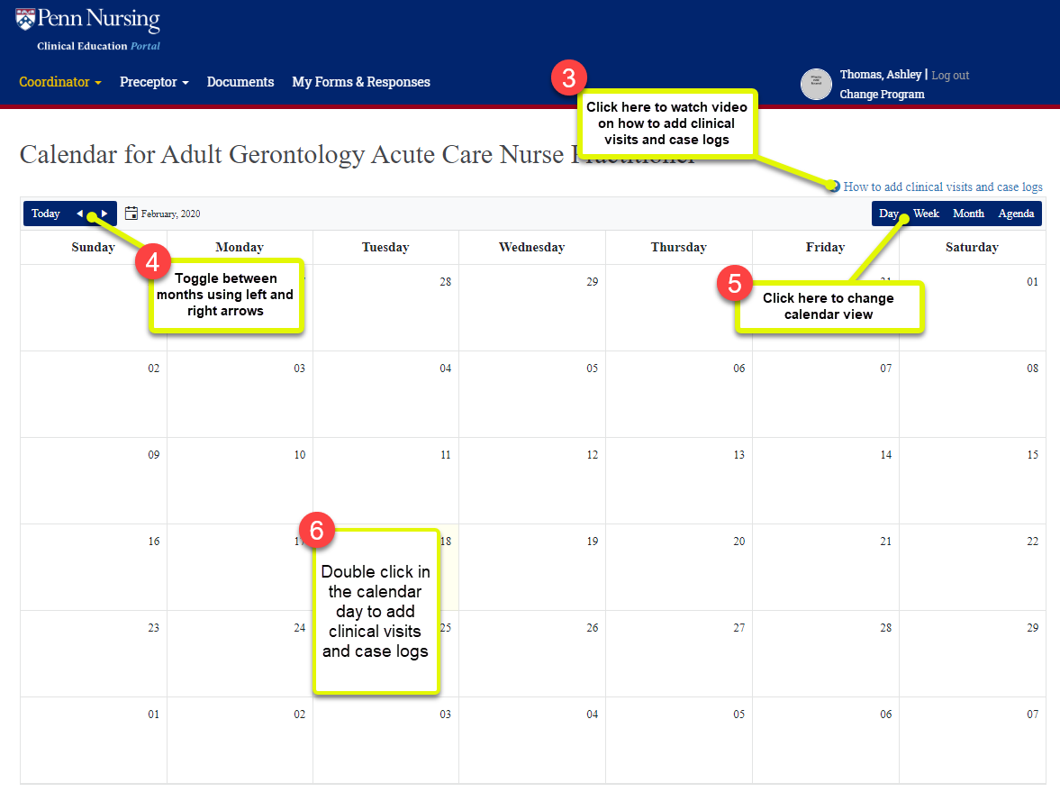 Calendar – CEP