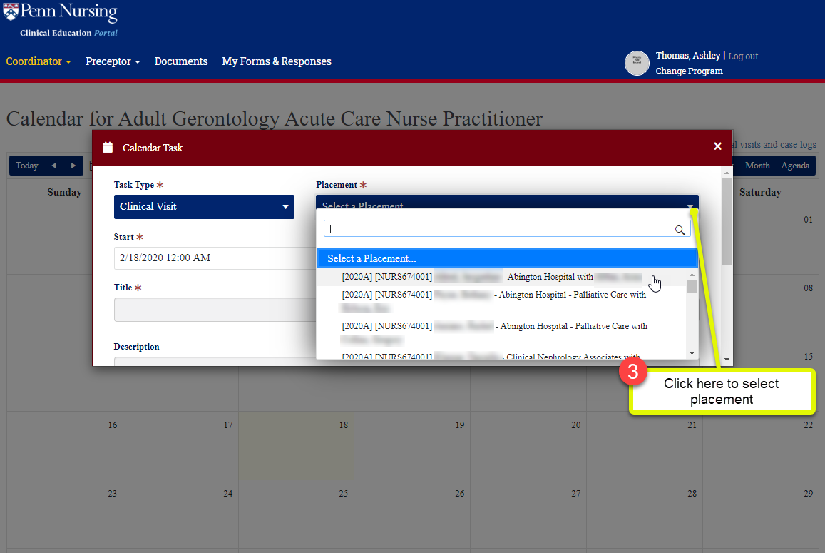Calendar – CEP