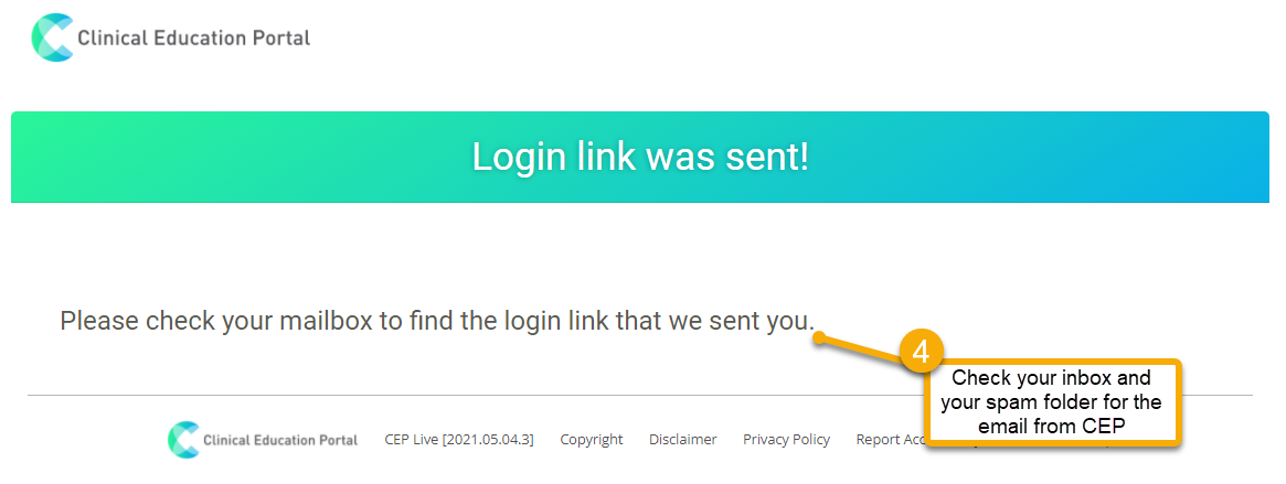 Login Link Instructions for Preceptors – CEP